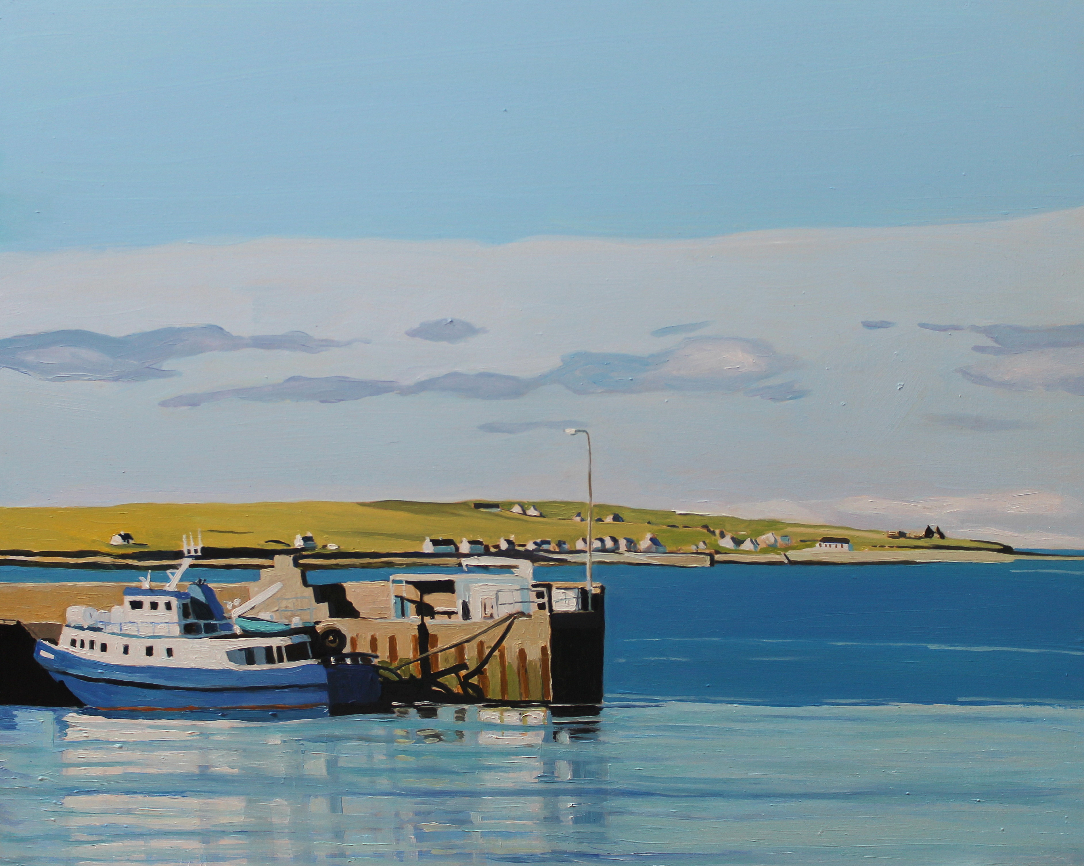 Ferry at Magheraroarty Pier, Donegal – Emma Cownie